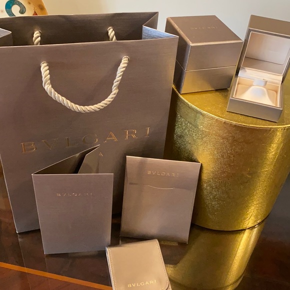 BVLGARI | Jewelry | Bvlgari Ring Box Certificate Pouch Receipt Envelop ...